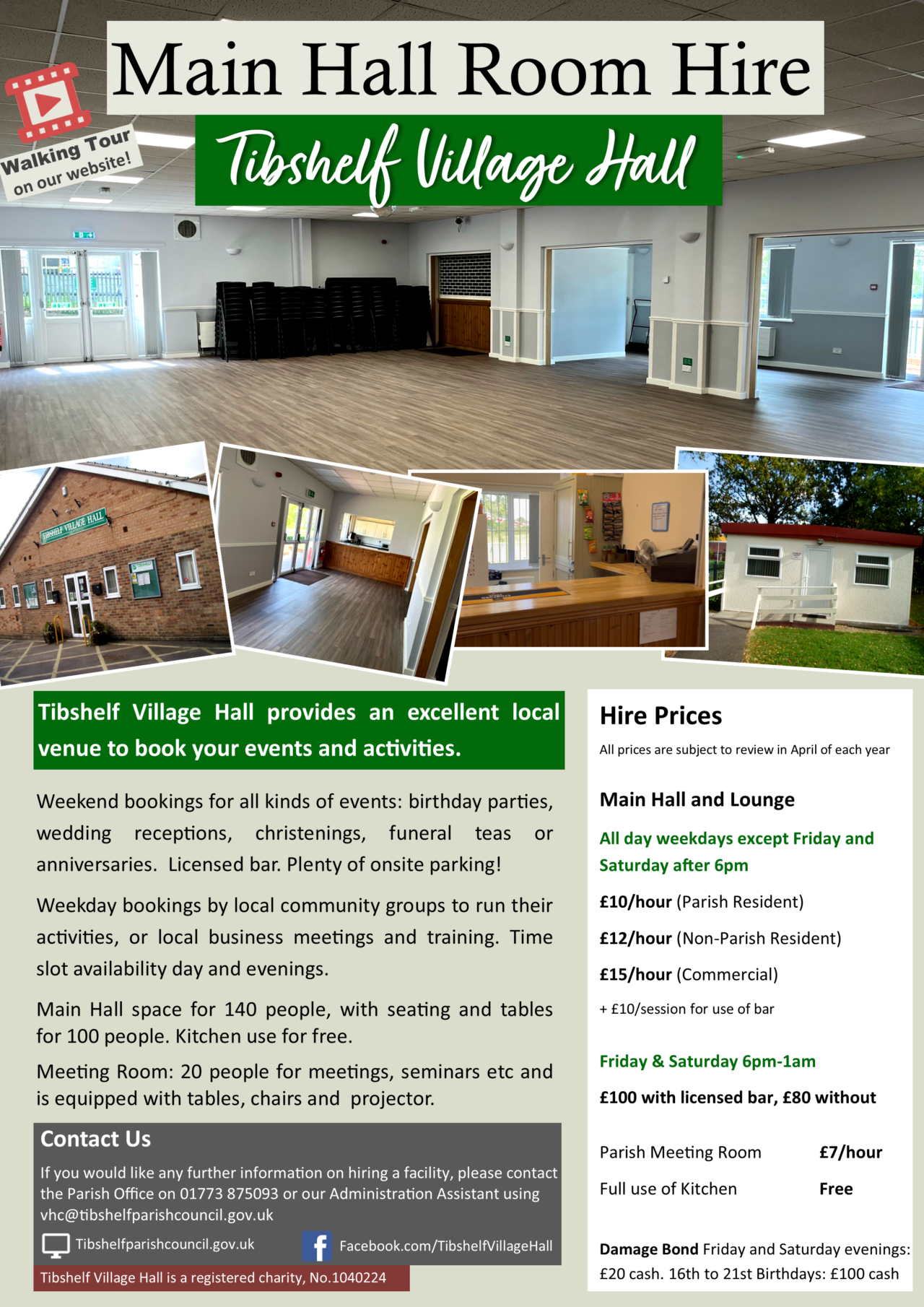 Tibshelf Village Hall - Tibshelf Parish Council